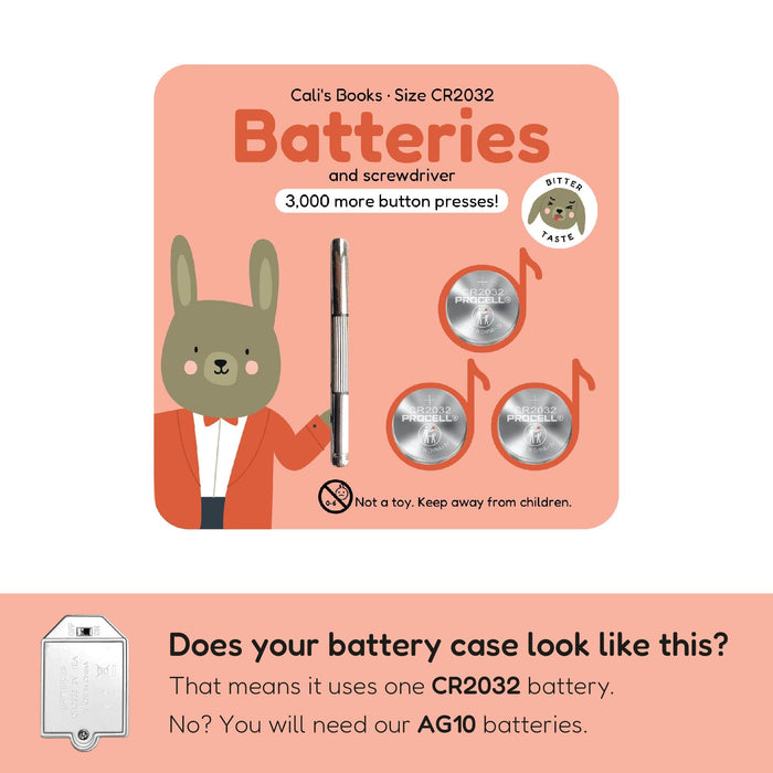 CR2032 Bitter Taste Battery Replacement Kit — Cali's Books