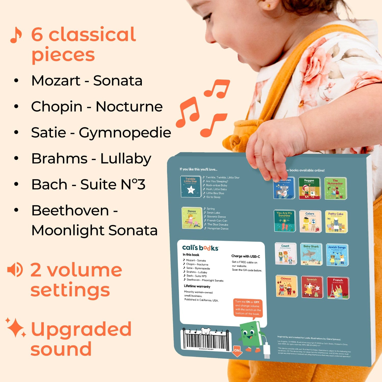 Bedtime Six Classical Pieces - Rechargeable – Cali's Books