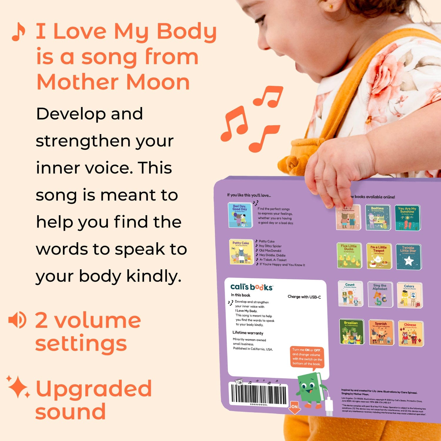 I Love My Body (Rechargeable) - Mother Moon Sound Book - Cali's Books
