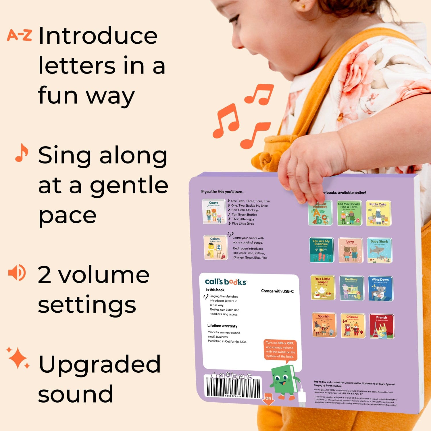 Sing The Alphabet With Musical Sound Book - Cali's Books