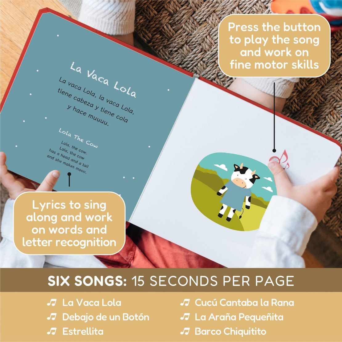 La Vaca Lola and Other Spanish Nursery Rhymes Lyrics — Cali's Books